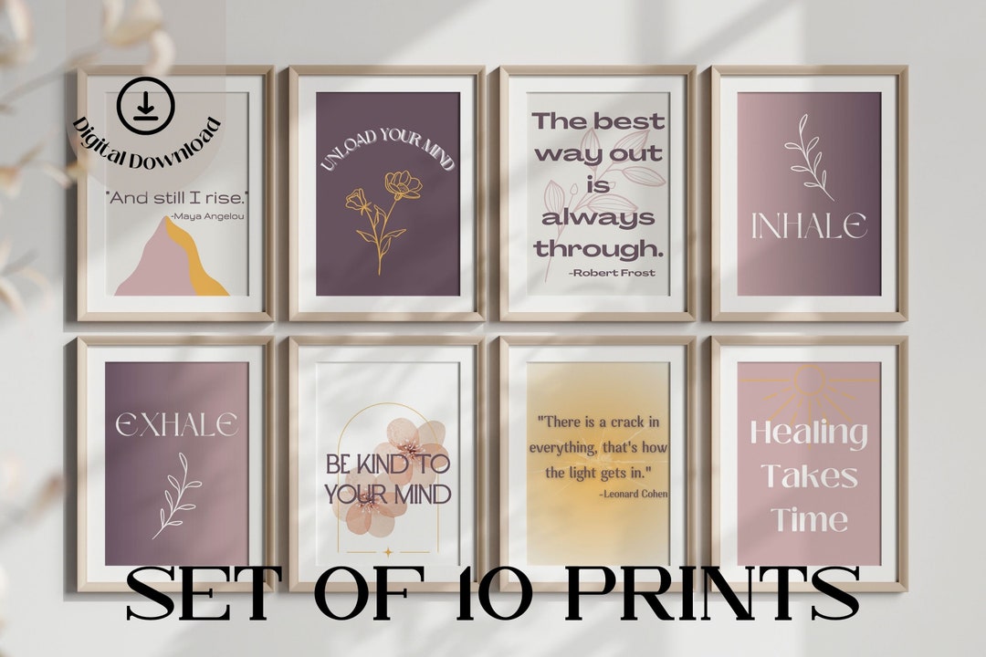 Counseling Office Decor Healing Art Posters Occupational Therapy ...