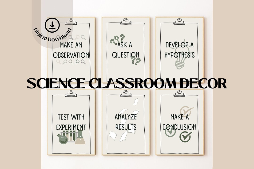 Chemistry Science Bulletin Board Classroom Decor Biology Poster ...