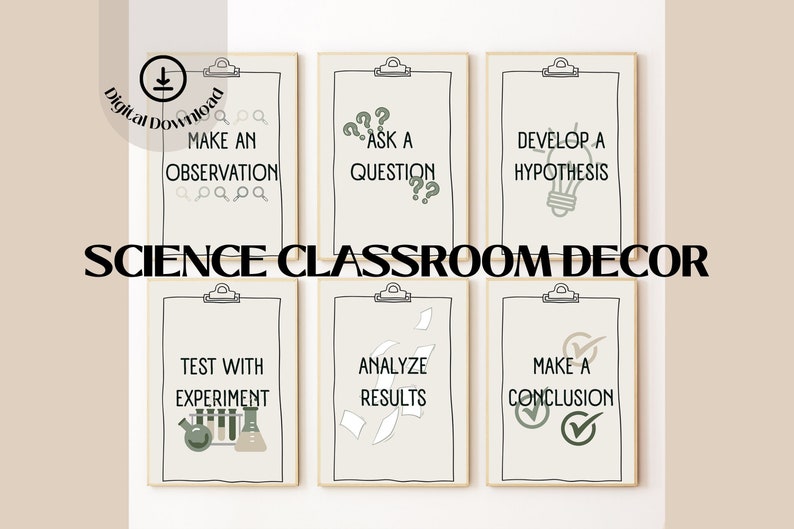 Chemistry Science Bulletin Board Classroom Decor Biology Poster ...