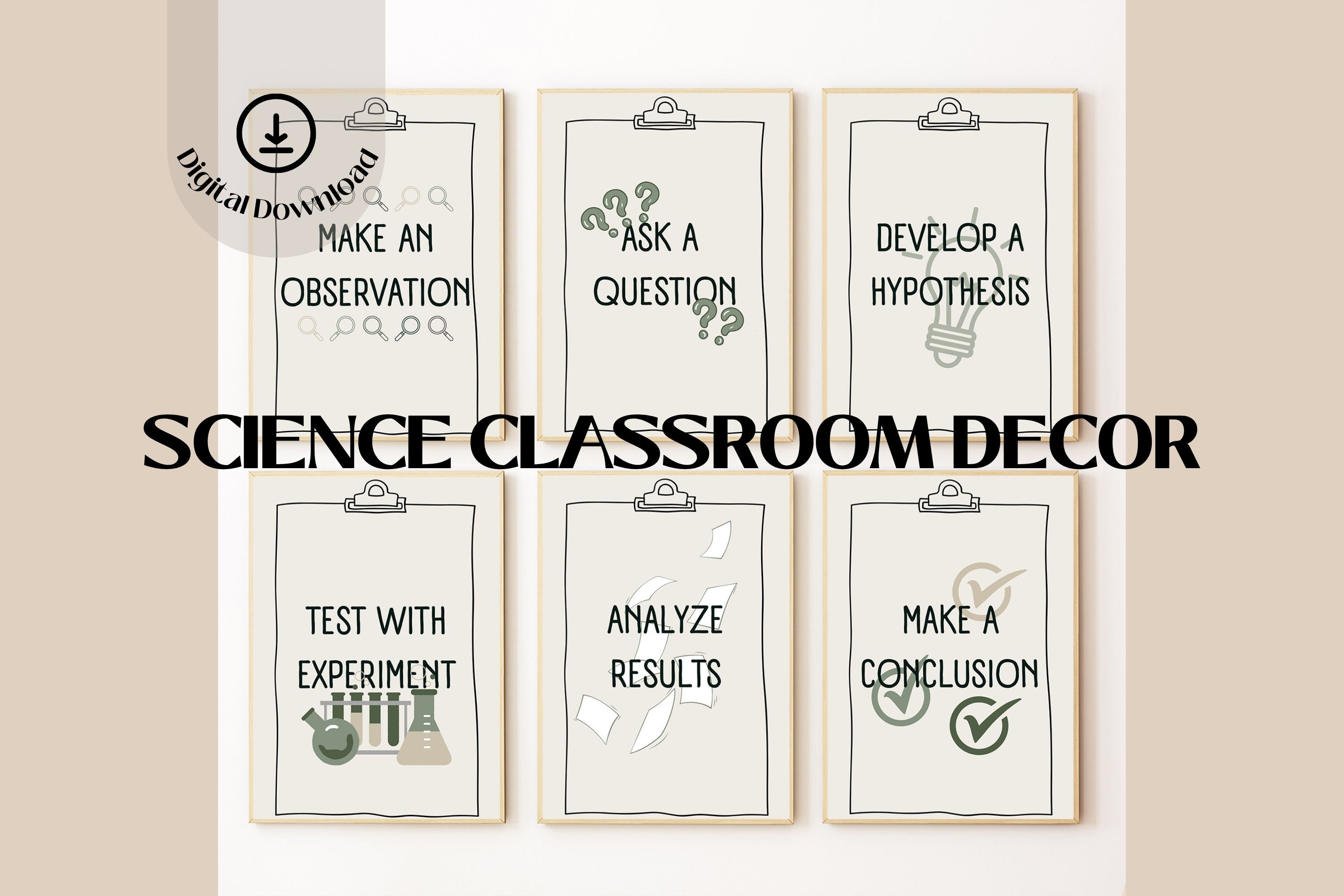 Chemistry Science Bulletin Board Classroom Decor Biology Poster ...