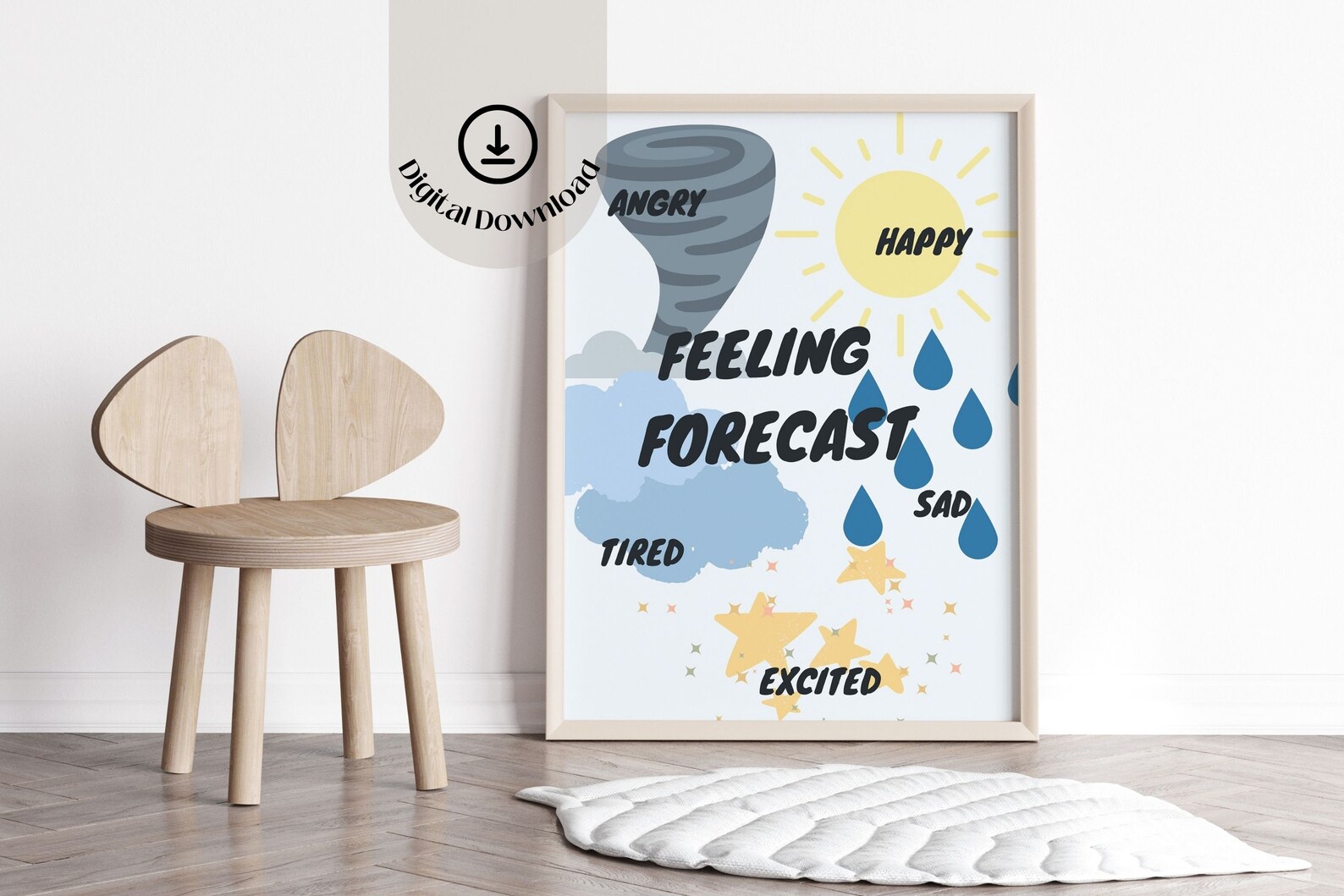 Feeling Poster Calm Corner Emotions Calming Down Corner Preschool ...