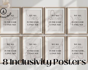 15 Diversity Inclusion Classroom Posters School Counselor Office ...