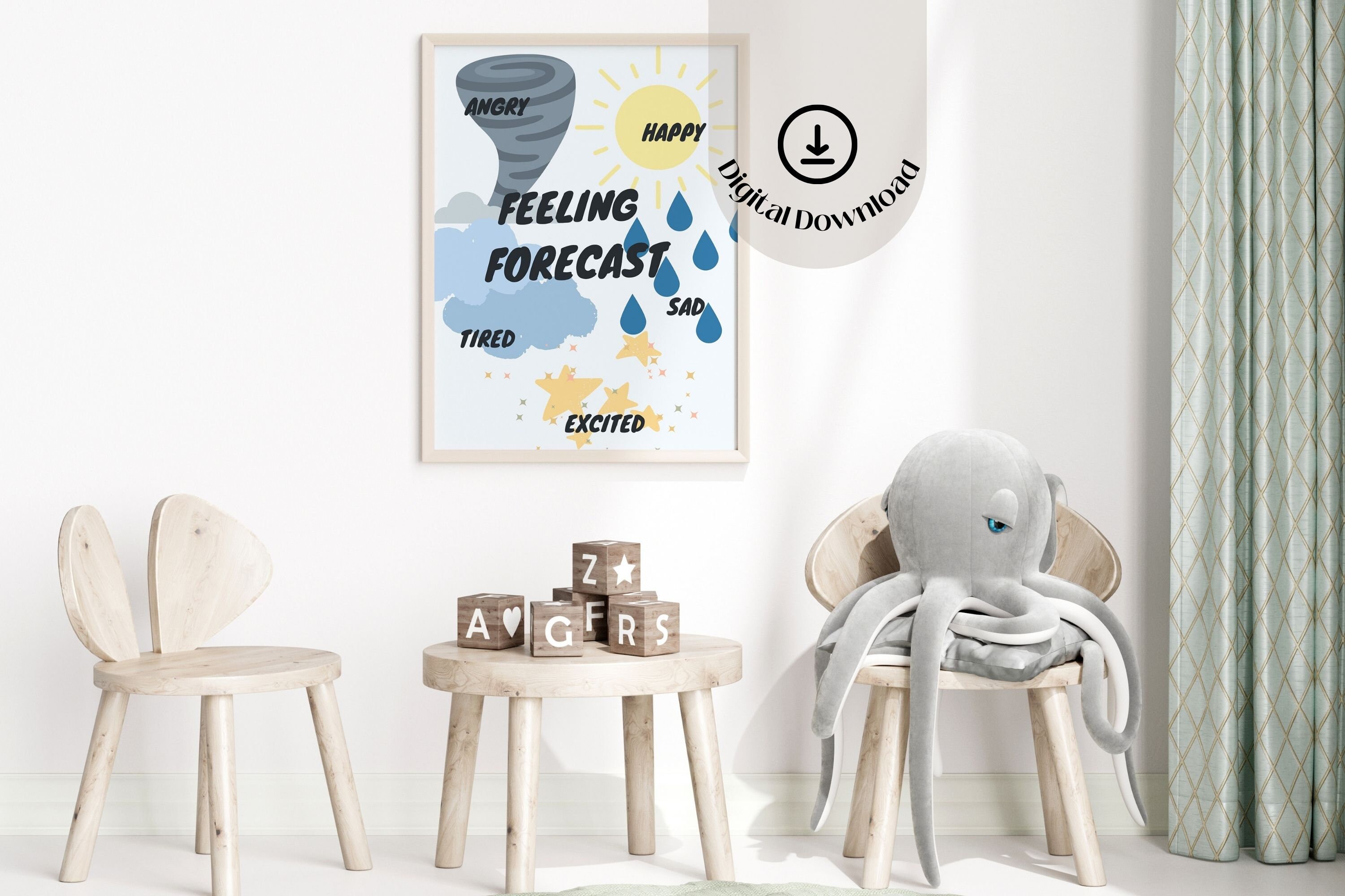 Feeling Poster Calm Corner Emotions Calming Down Corner Preschool ...