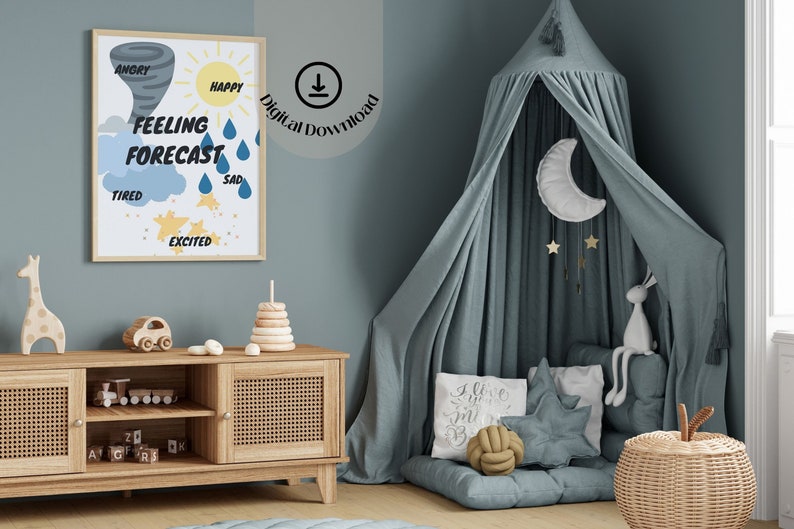 Feeling Poster Calm Corner Emotions Calming Down Corner Preschool ...