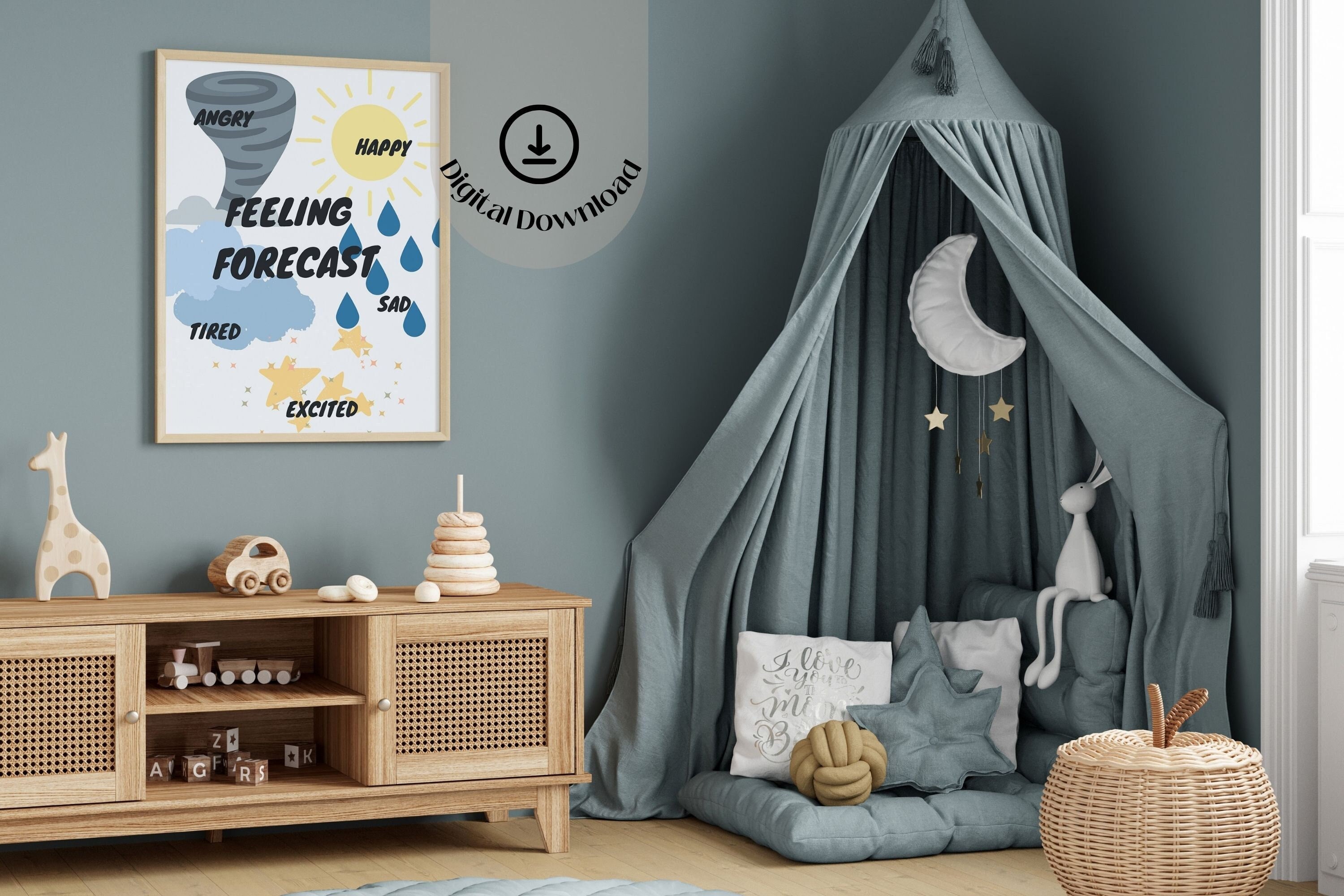 Feeling Poster Calm Corner Emotions Calming Down Corner Preschool ...