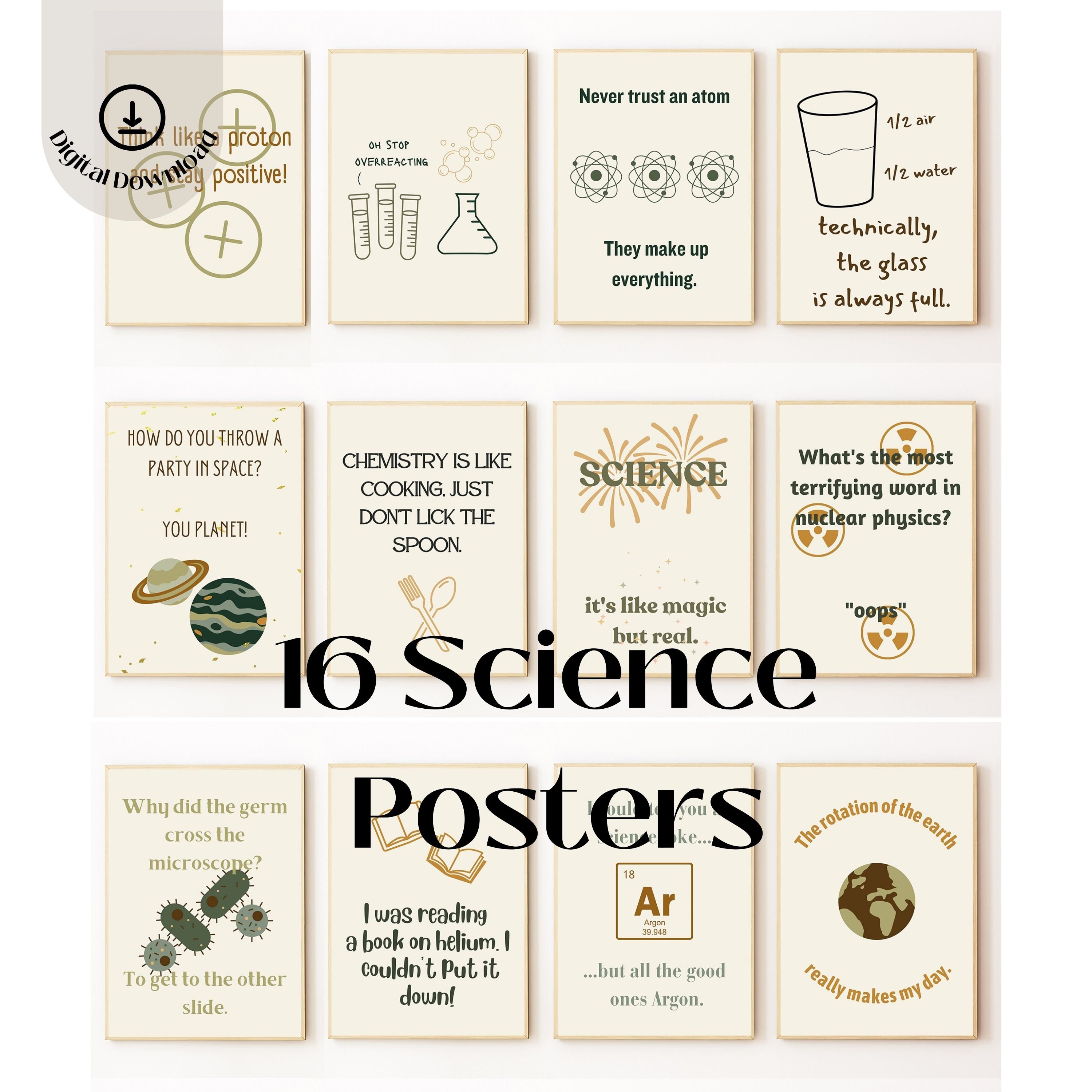 Science Classroom Posters Science Class Decorations School - Etsy
