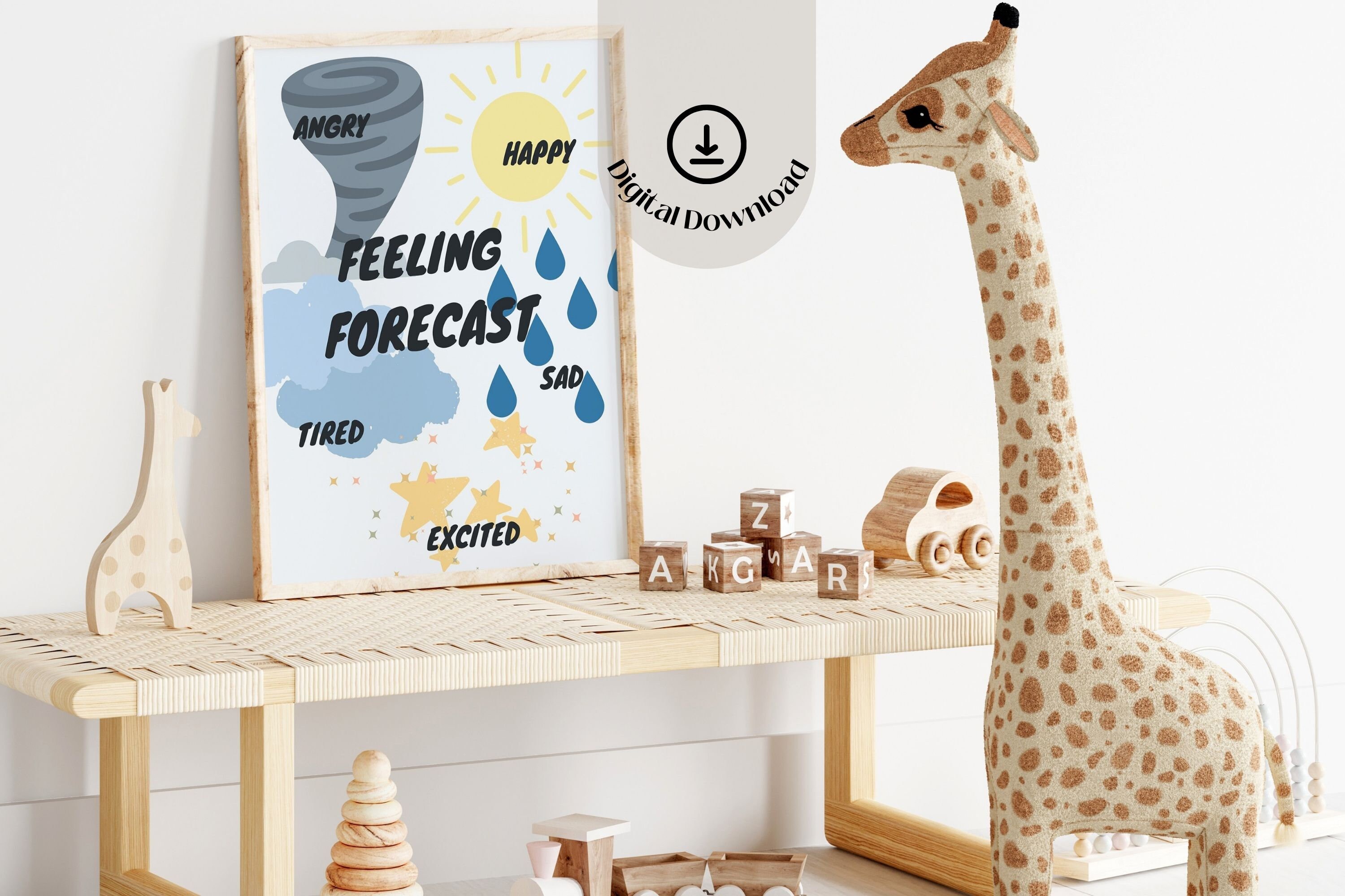 Feeling Poster Calm Corner Emotions Calming Down Corner Preschool ...