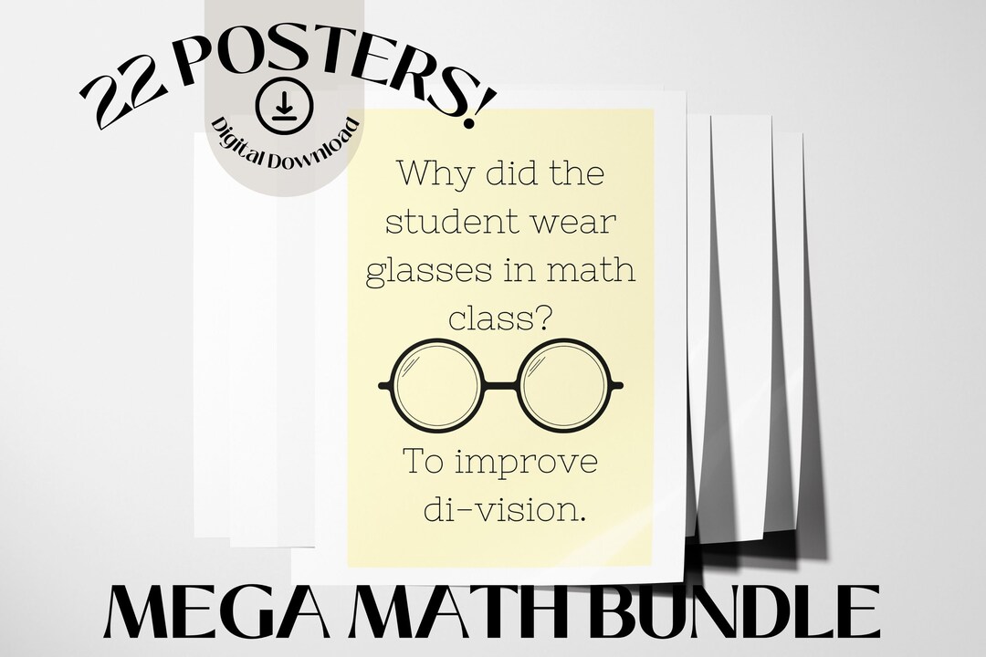 Math Bulletin Board Posters Math Classroom Decor Mathematics Classroom ...