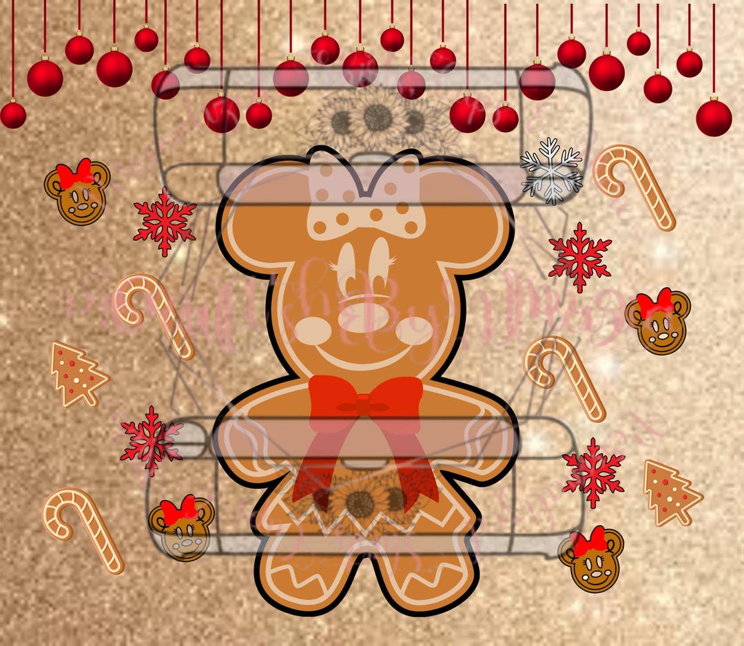 Minnie Ginger Bread 20 Oz Tumbler Wrap - Etsy