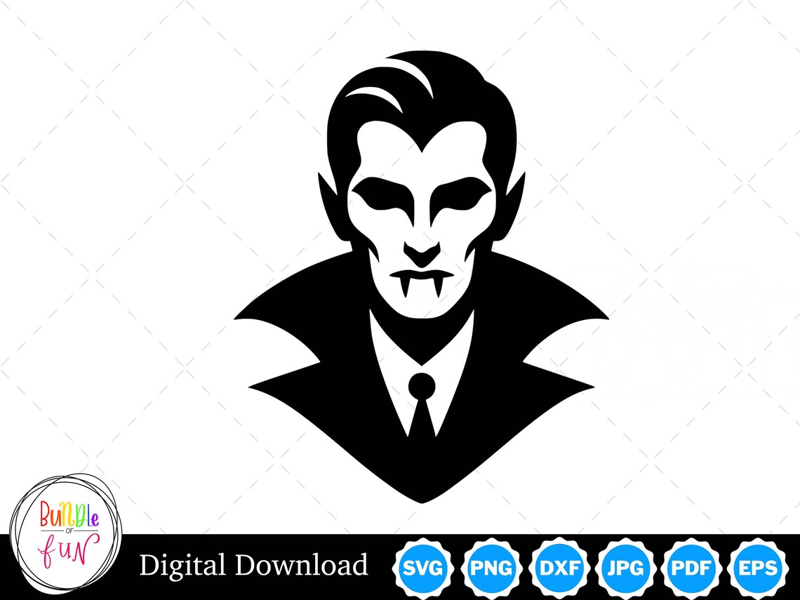 Vampire Silhouette Vector Image With SVG, Eps, Pdf, Png, Pdf, and Jpg ...