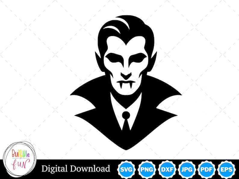 Vampire Silhouette Vector Image With SVG, Eps, Pdf, Png, Pdf, and Jpg ...