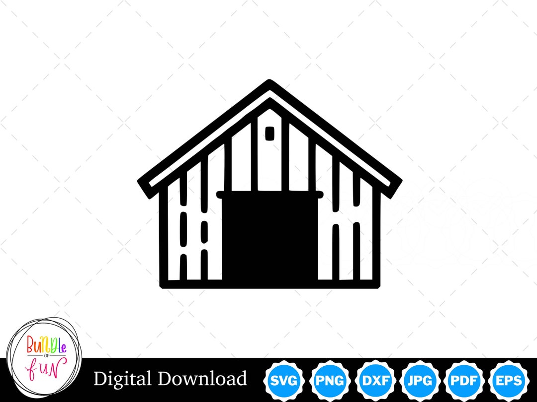 Shed Silhouette Vector Image With SVG, Eps, Pdf, Png, Pdf, and Jpg ...
