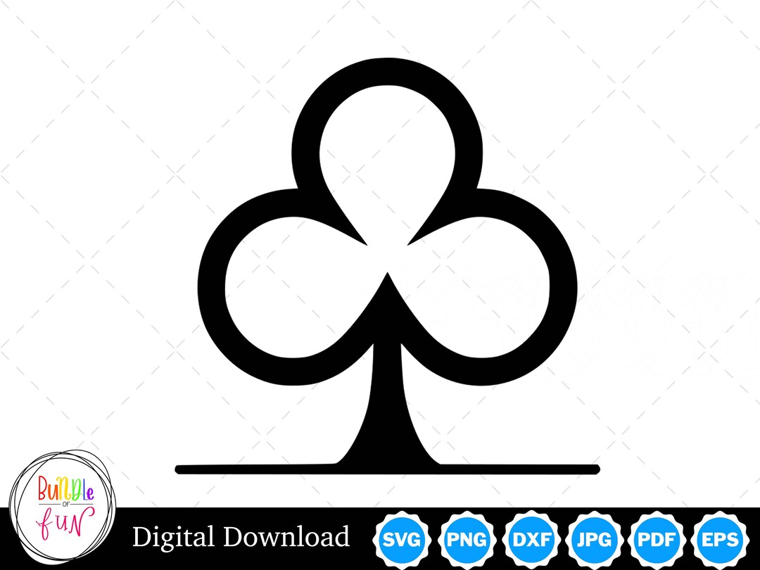 Club Symbol Silhouette Vector Image With SVG, Eps, Pdf, Png, Pdf, and ...