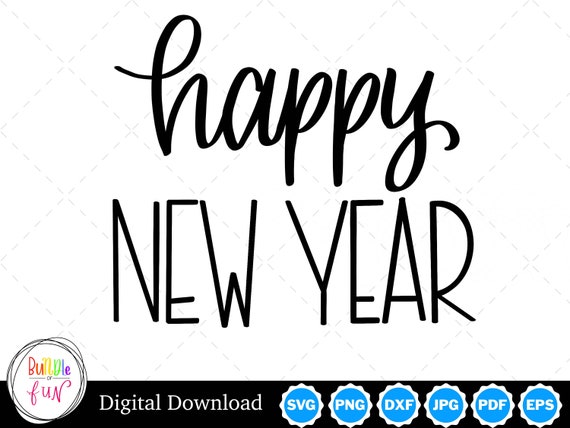 New Years In Cursive