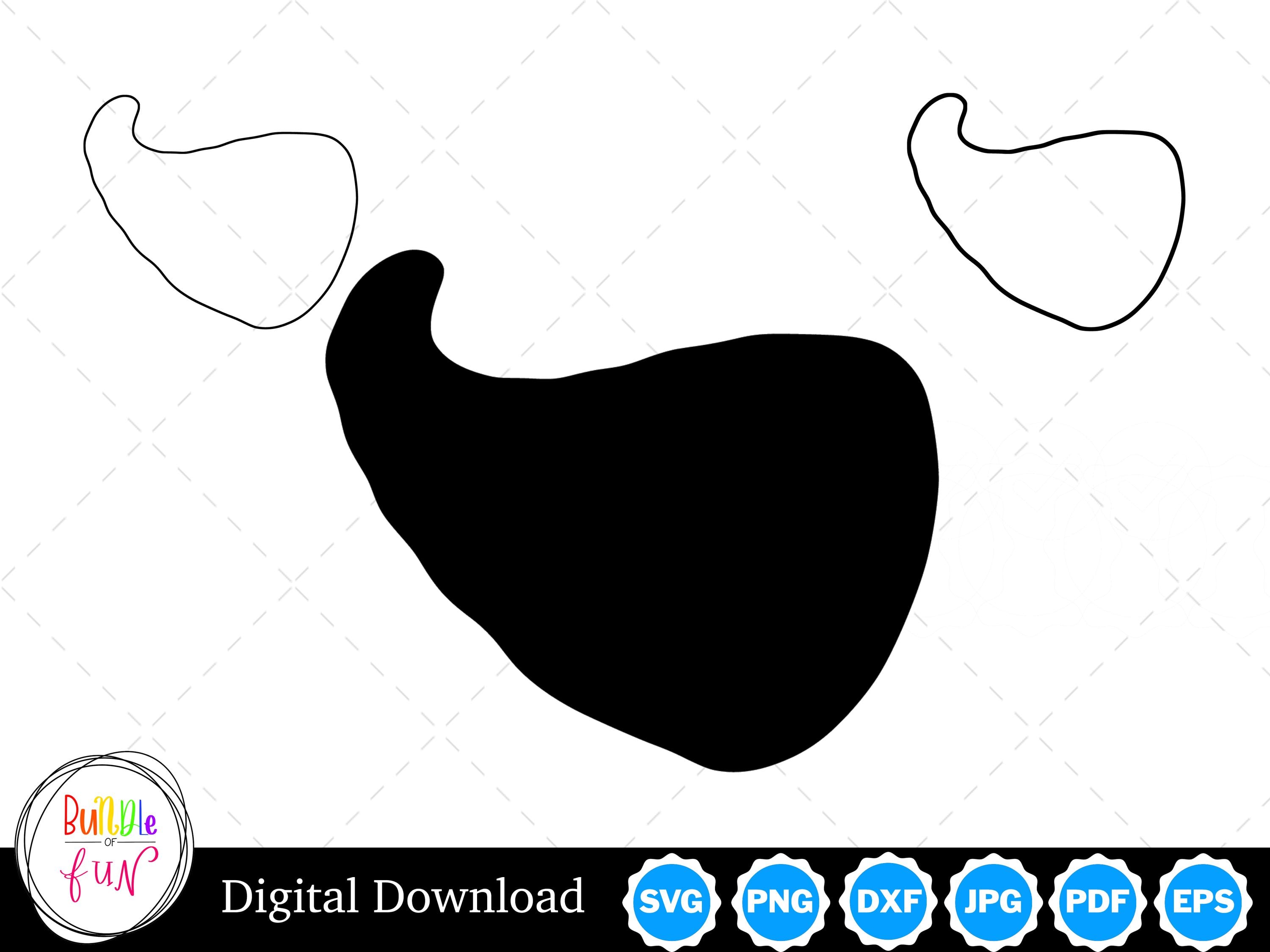 Cornucopia Silhouette With Two Outlines | Cornucopia SVG Cornucopia ...