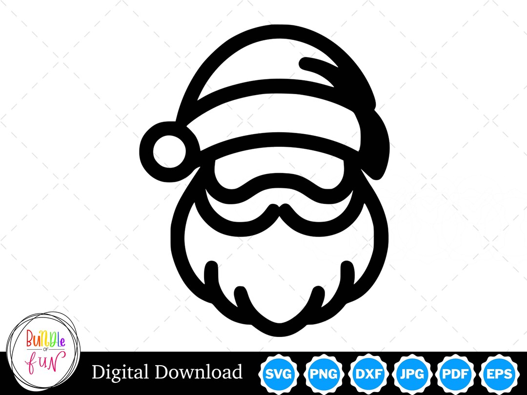 Santa Silhouette Vector Image With SVG, Eps, Pdf, Png, Pdf, and Jpg ...