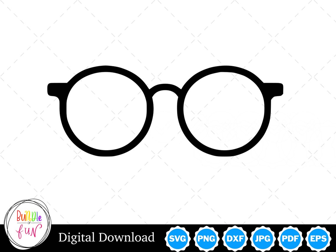 Eyeglasses Silhouette Vector Image With SVG, Eps, Pdf, Png, Pdf, and ...