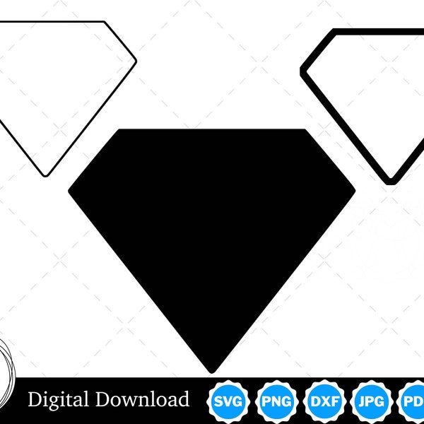 Diamond Svg - Etsy