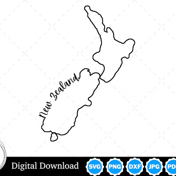 New Zealand Svg - Etsy