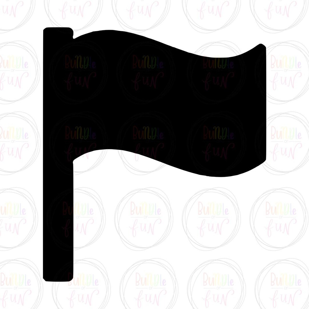 Waving Flag Silhouette Vector Image With SVG, Eps, Pdf, Png, Pdf, and ...