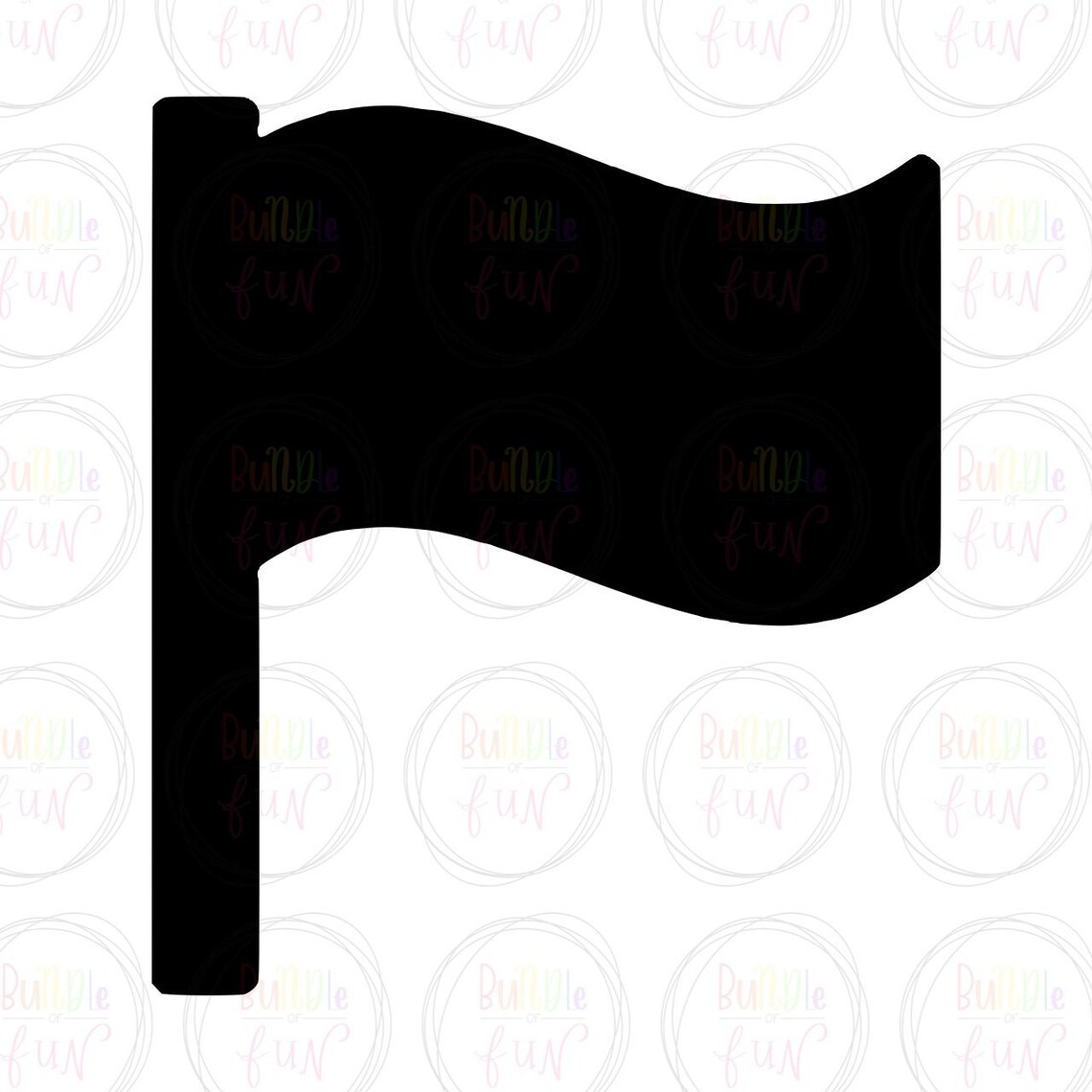 Waving Flag Silhouette Vector Image With SVG, Eps, Pdf, Png, Pdf, and ...