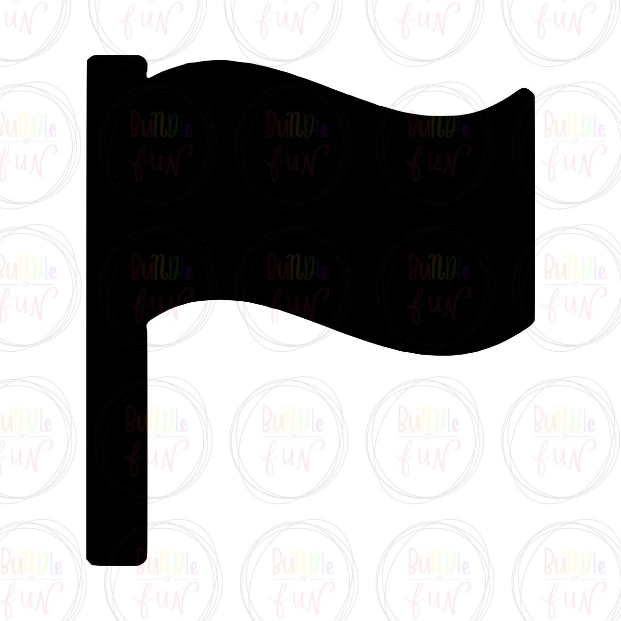 Waving Flag Silhouette Vector Image With SVG, Eps, Pdf, Png, Pdf, and ...