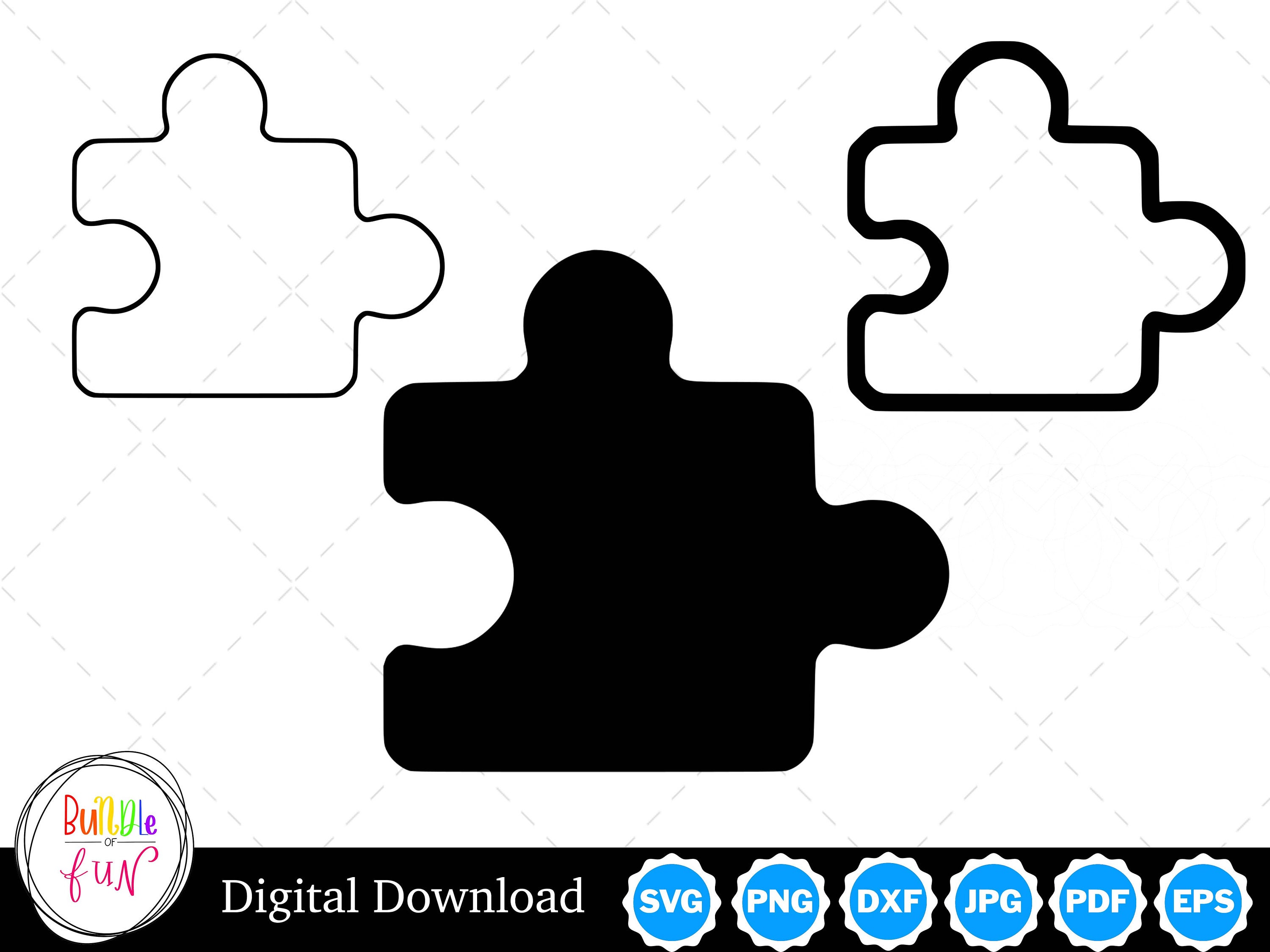 2 Puzzle Pieces Icon