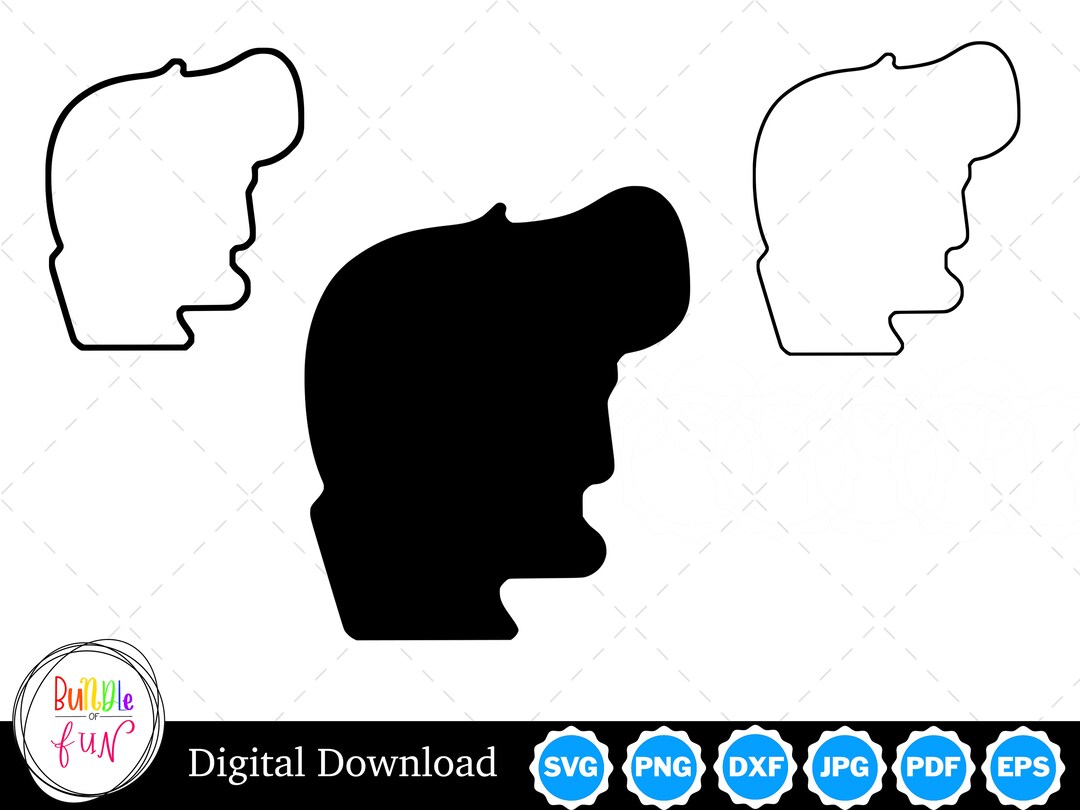 Elvis Silhouette With Two Outlines Elvis SVG Elvis Outline - Etsy