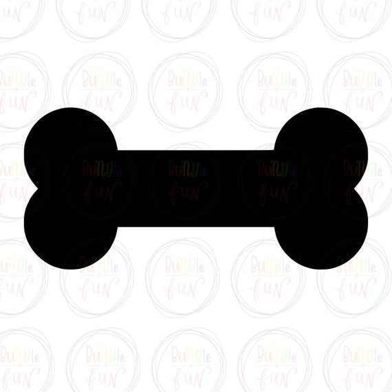 Dog Bone Silhouette Vector Image With SVG Eps Pdf Png Pdf - Etsy