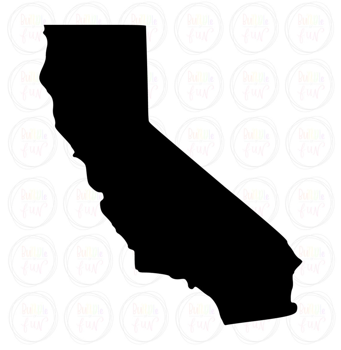 California State Silhouette Vector Image with SVG eps pdf | Etsy