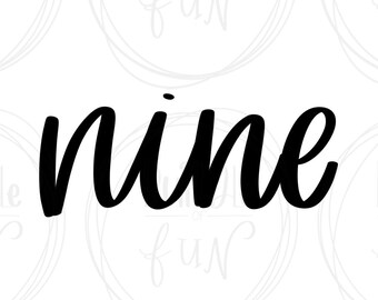 Cursive Script Number Two Vector Image Cut Files with SVG | Etsy