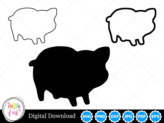 Pig Silhouette Outline