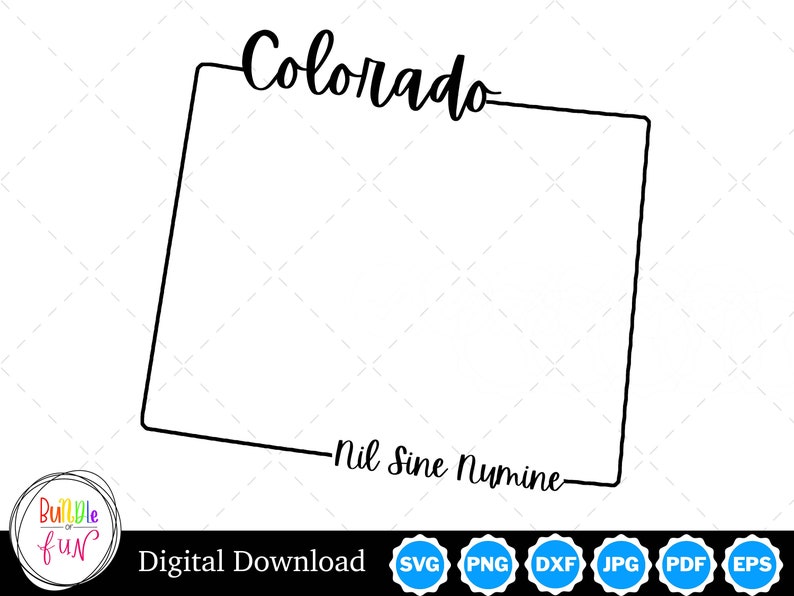 Colorado State Outline Design, Colorado PNG, Colorado SVG, Colorado Cut ...