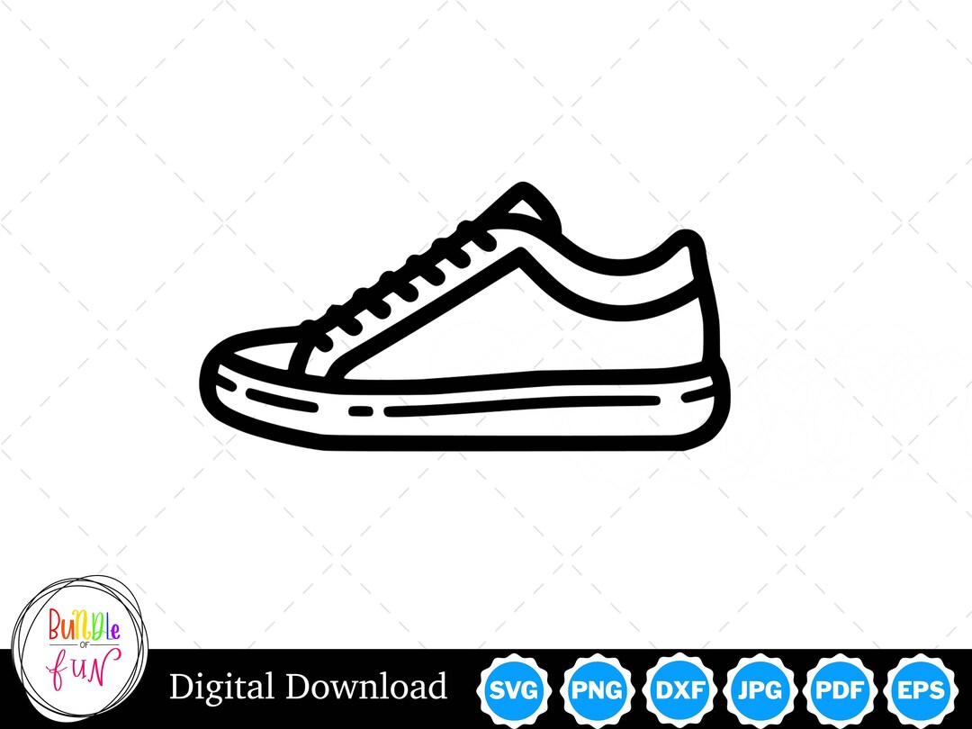 Sneaker Silhouette Vector Image With SVG, Eps, Pdf, Png, Pdf, and Jpg ...