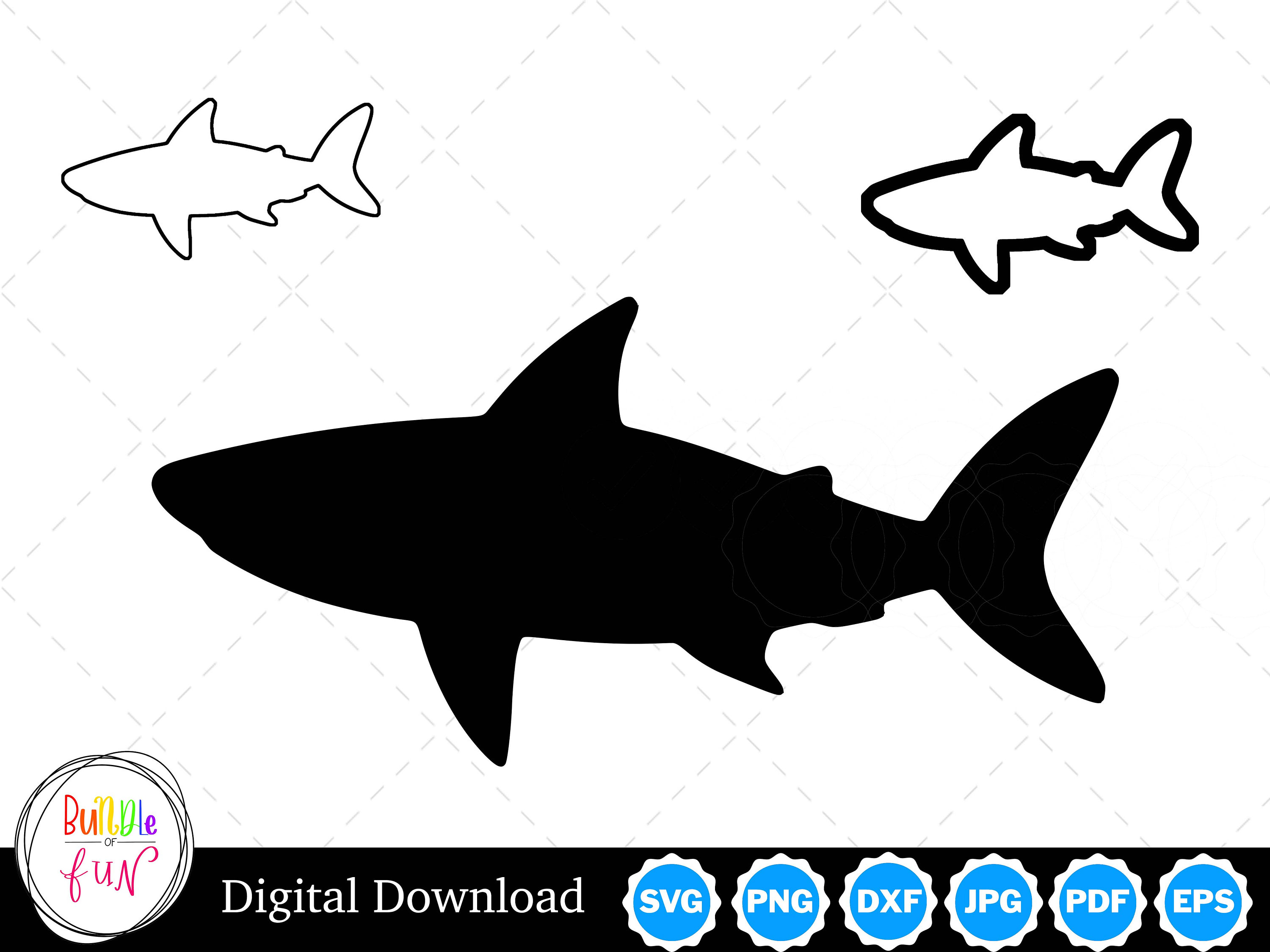 Silhouette De Grand Requin Blanc
