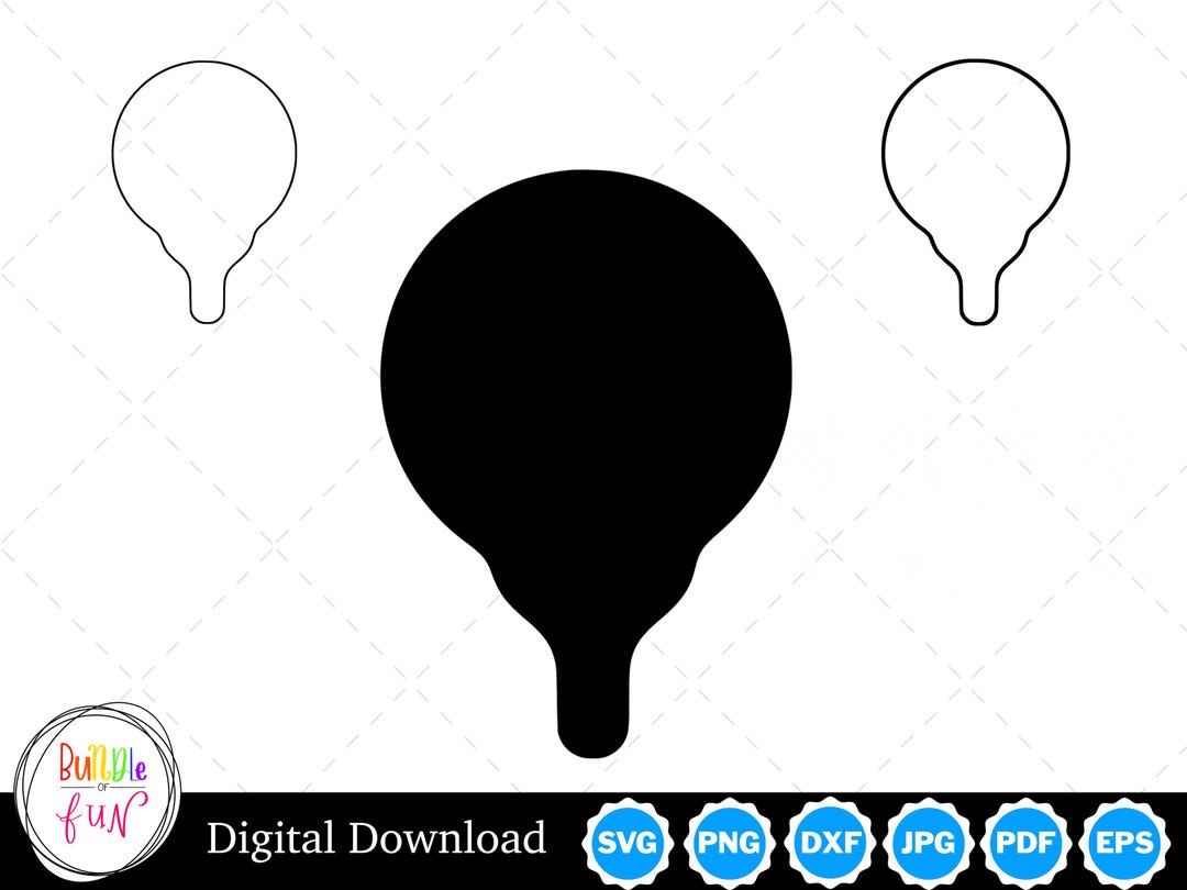 Golf Ball on Tee Silhouette With Two Outlines | Golf Ball on Tee SVG ...
