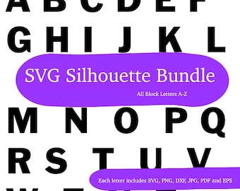Lowercase Letters Alphabet Bundle Cut Files - Vector Image With SVG ...