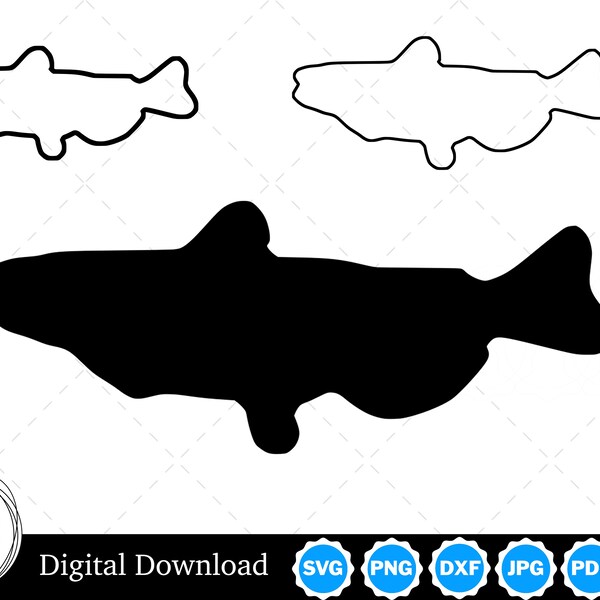 Catfish Outline - Etsy