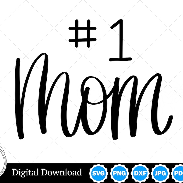 Number One Mom - Etsy