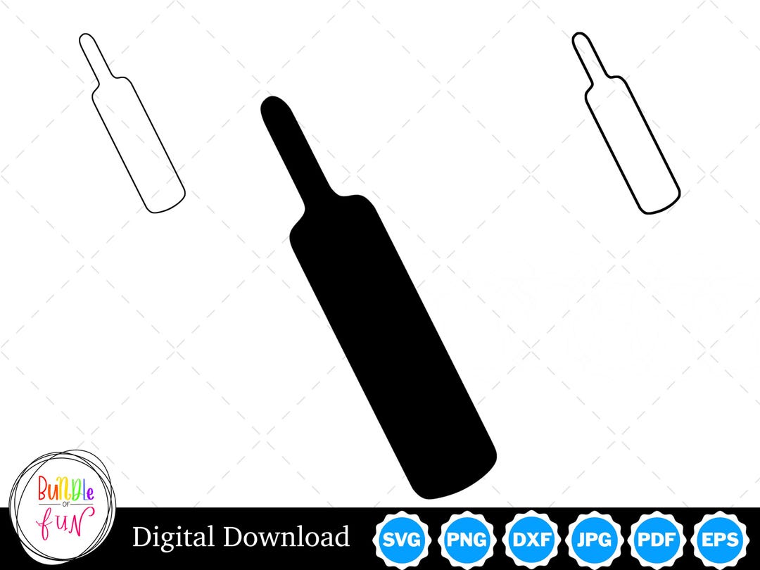 Cricket Bat Silhouette With Two Outlines | Cricket Bat SVG Cricket Bat ...