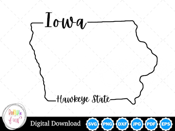 Printable State Of Iowa