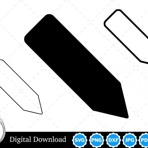 Pencil Outline Svg - Etsy