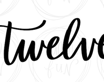 Cursive Script Number Two Vector Image Cut Files with SVG | Etsy