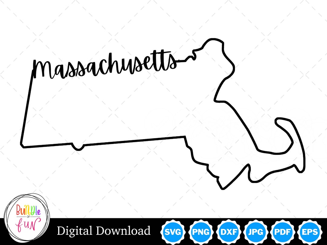 Massachusetts State Outline Design, Massachusetts PNG, Massachusetts ...
