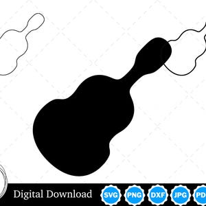 Viola Silhouette With Two Outlines | Viola SVG Viola Outline SVG ...