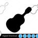 Viola Silhouette With Two Outlines | Viola SVG Viola Outline SVG ...