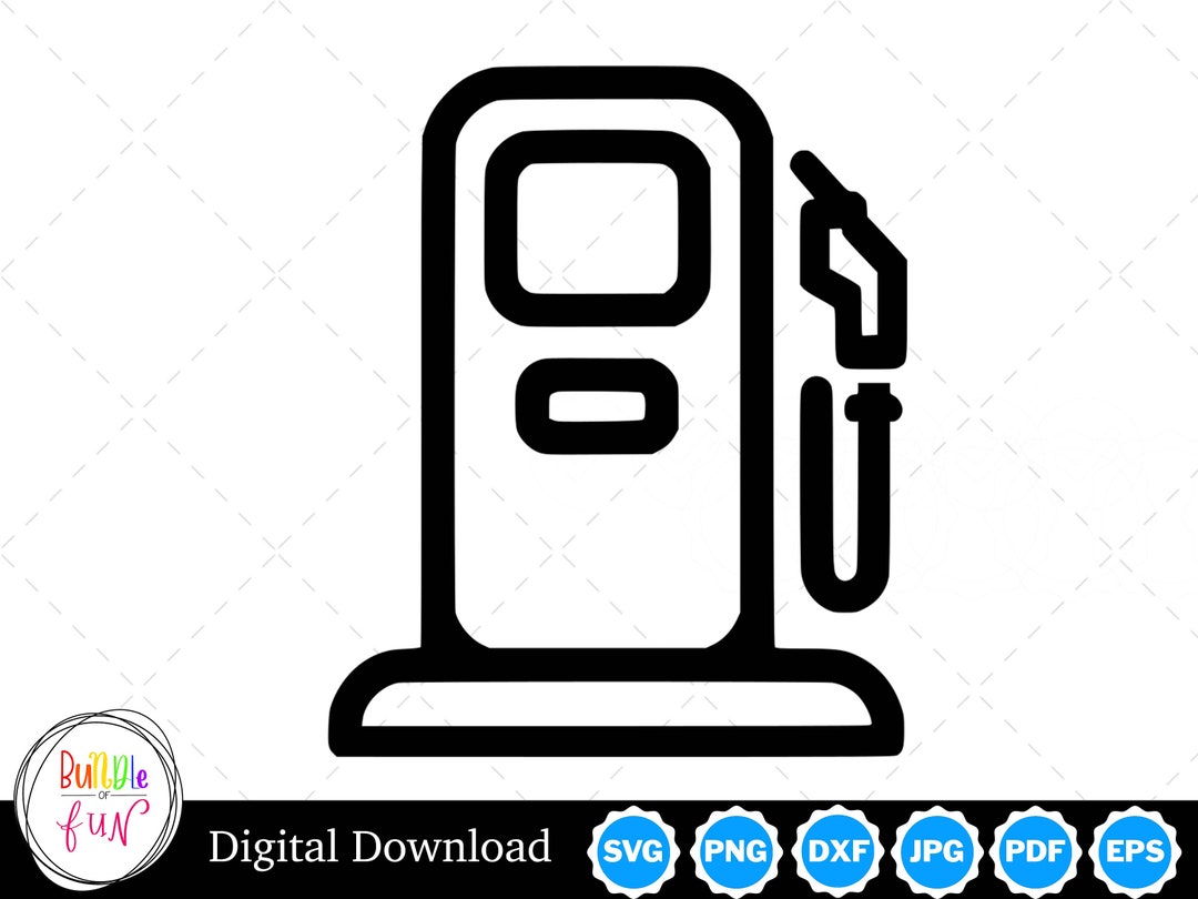 Gas Pump Silhouette Vector Image With SVG, Eps, Pdf, Png, Pdf, and Jpg ...