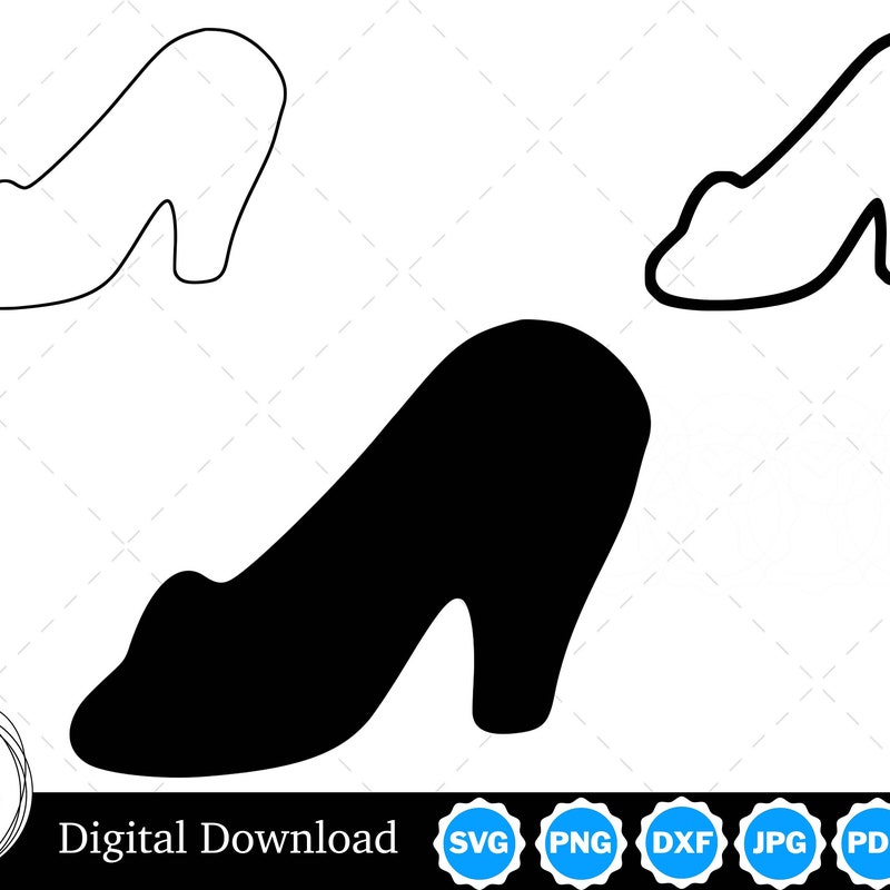 Glass Slipper Svg - Etsy
