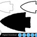 Arrowhead Silhouette With Two Outlines | Arrowhead SVG Arrowhead ...