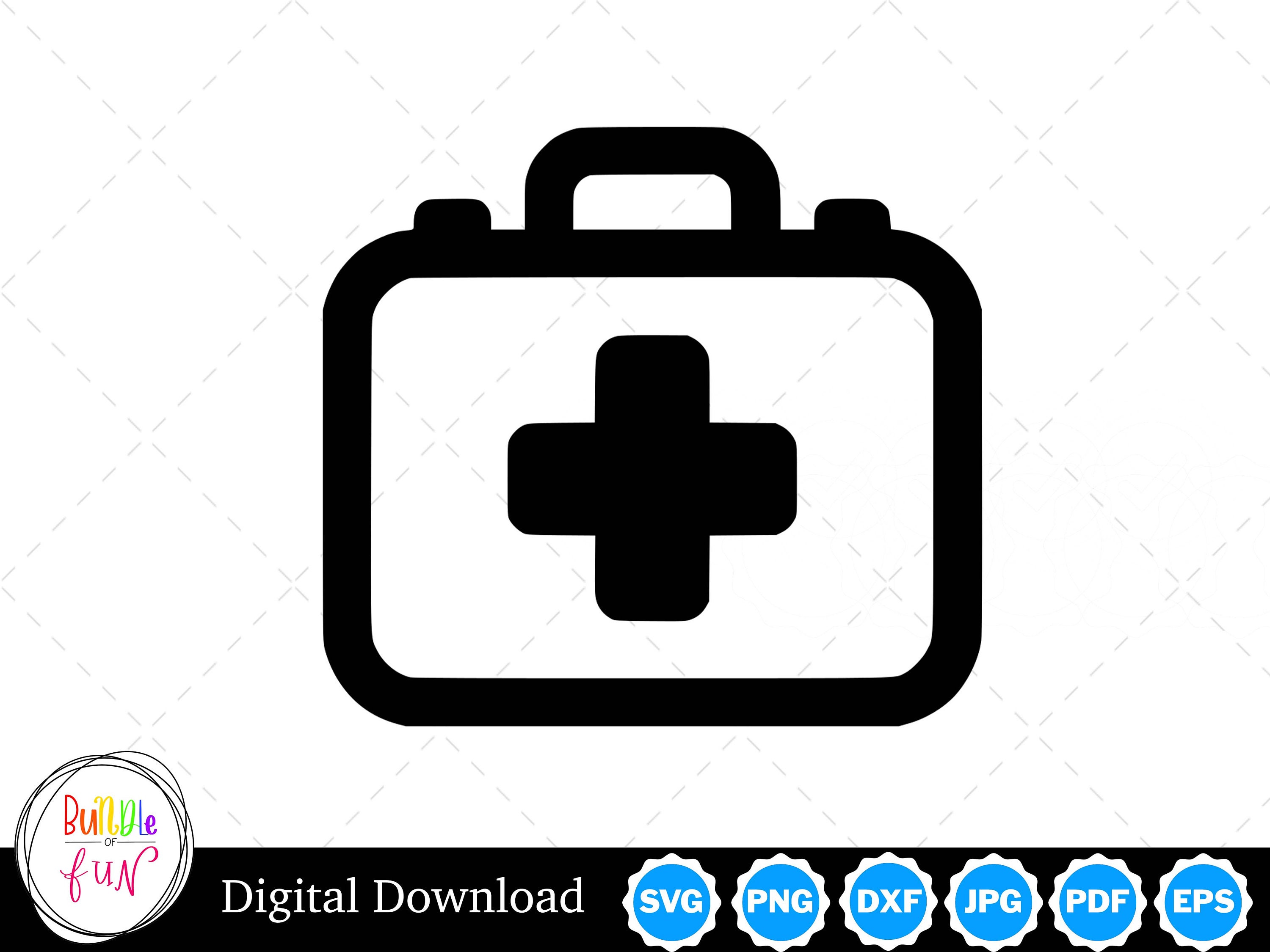 First Aid Kit Silhouette Vector Image With SVG, Eps, Pdf, Png, Pdf, and ...
